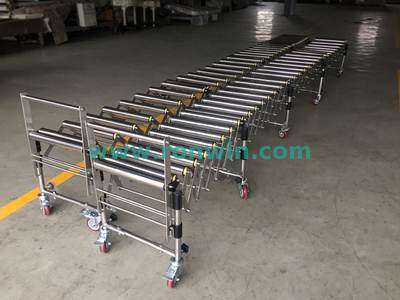 360 Rotation Flexible Expandable Gravity Roller Conveyor for Warehouse ...